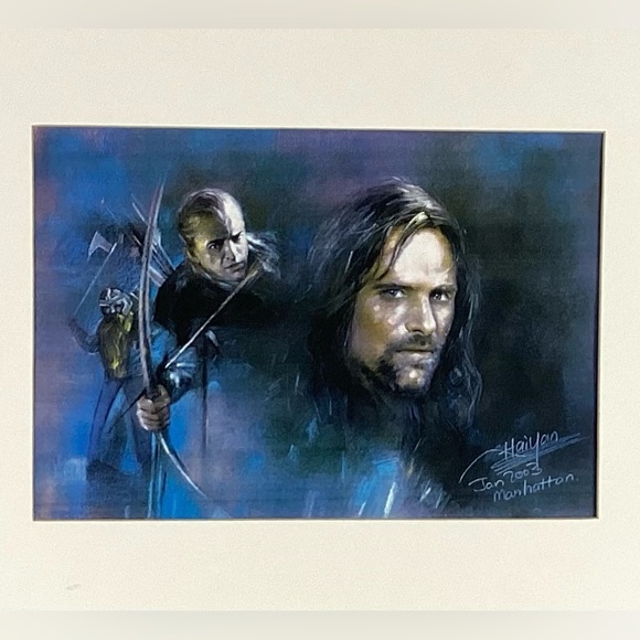Haiyan | Art | Haiyanoriginal Signed Litho Lord Of The Rings | Poshmark